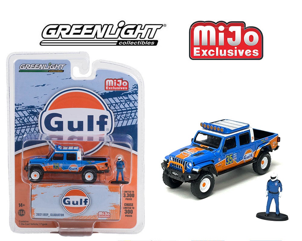 Greenlight [#51453] MiJo Exclusive 2021 Jeep® Gladiator Gulf w/Figure ...