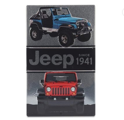 Jeep® Since 1941 Jeep Block Metal Sign | 7 Slot Collectibles