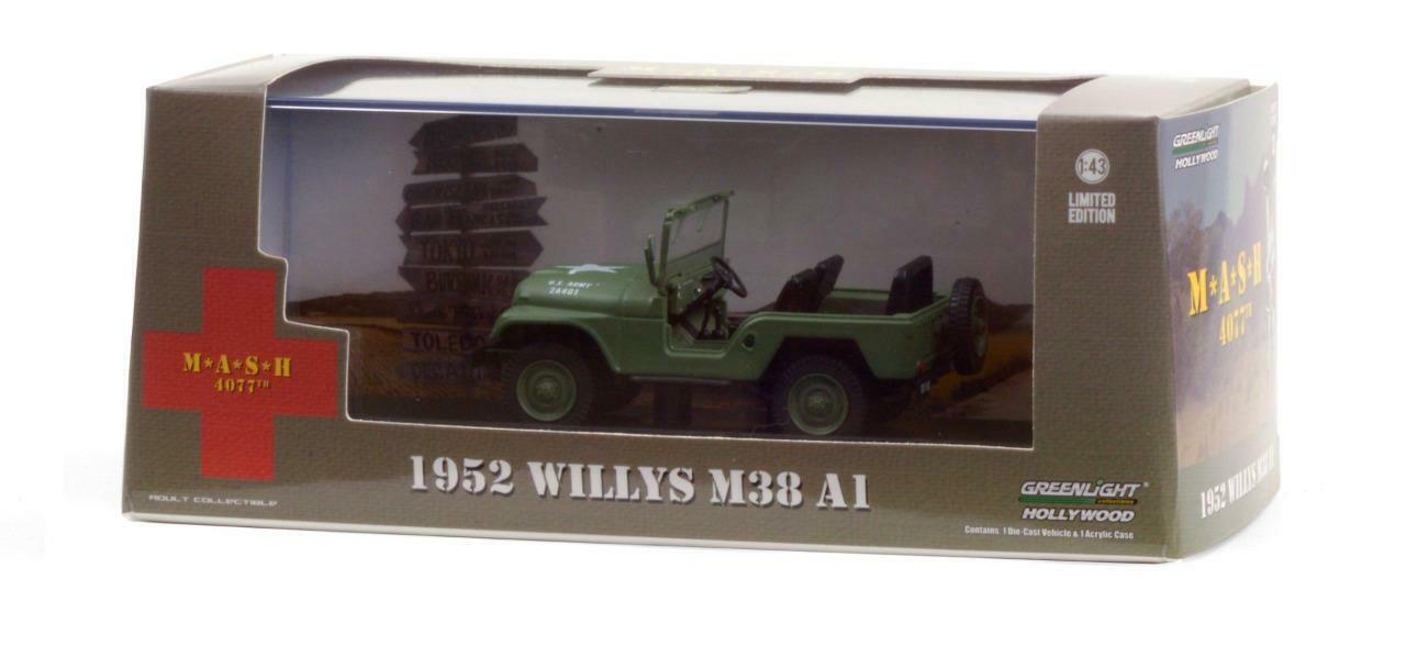 Greenlight 1/43 [#86590] 1952 Willys M38 A1 - 'M*A*S*H 4077th' | 7 Slot ...